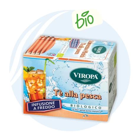 VIROPA Tè Alla Pesca BIO 15 Filtri Infusione a Freddo NowPharma