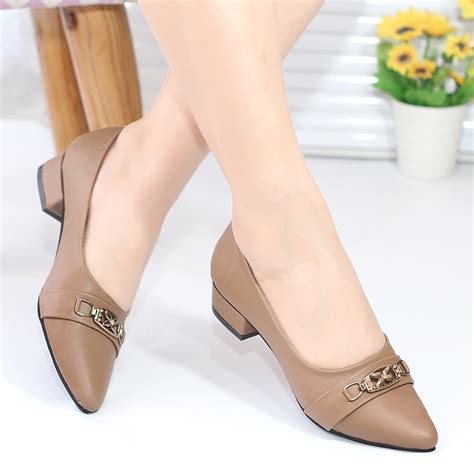 Jual Sepatu Pantofel Formal Kerja Wanita Putih Hitam Hak Cm DAISY Emye Shopee Indonesia