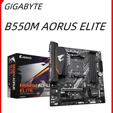 Gigabyte GA B550M AORUS ELITE Micro ATX AMD B550 DDR4 4733 O C Novo