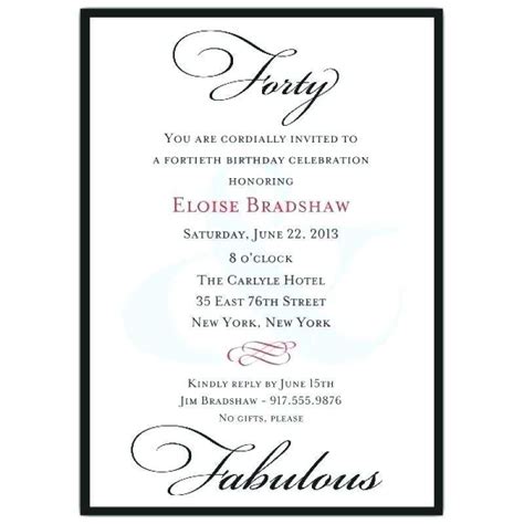 52 Free Formal Birthday Invitation Template Templates By Formal