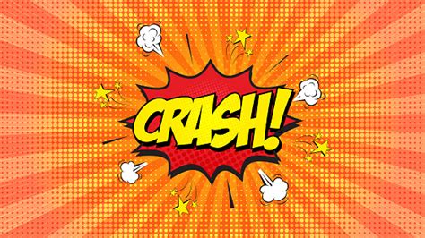 코믹 크래시 배경 크래시 만화 말풍선 구름 광선 및 하프톤 효과 1990 1999 년에 대한 스톡 벡터 아트 및 기타 이미지 1990 1999 년 고풍스런 광선