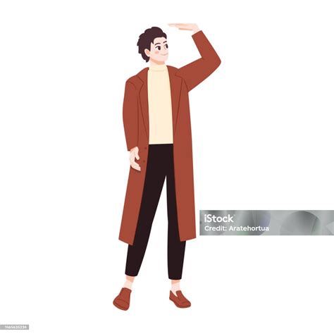 Isolated Colored Young Male Character Vector Stock Illustration