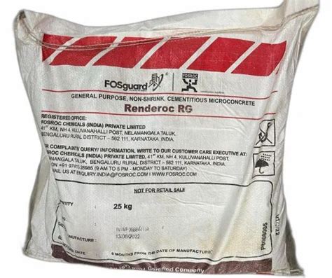 Fosroc Renderoc Rg Packaging Size 25 Kgs At ₹ 450 Bag In Nagpur Id