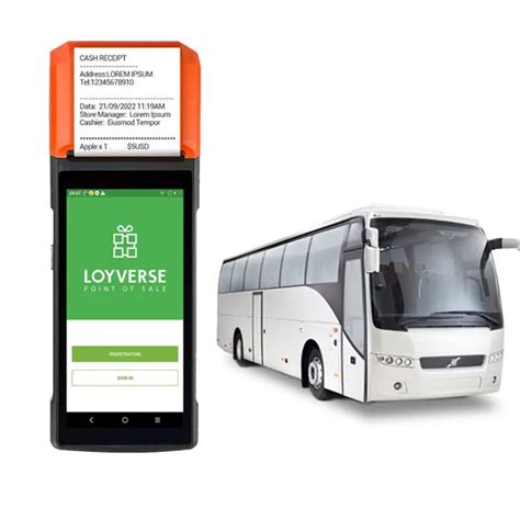 Mobile Pos Station Terminals Validation Devices Nfc 4g Wifi Support Bus