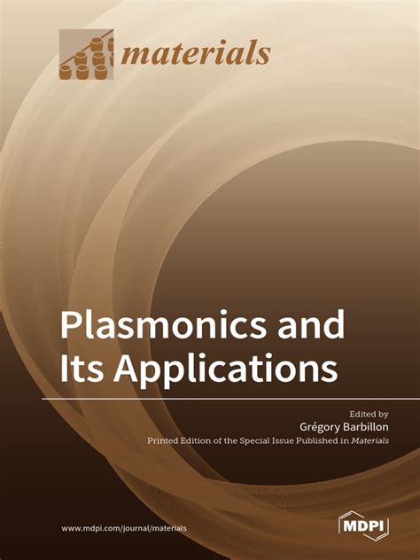 Plasmonics And Its Applications Pdf Plasmon Chemical Product