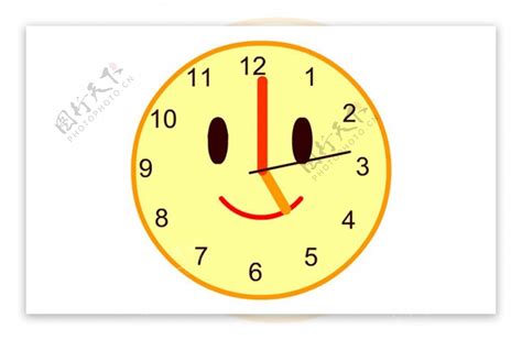 卡通笑脸时钟flash动画图片素材 编号27609432 图行天下