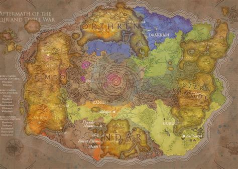Battle For Azeroth World Map Map