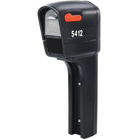 Plastic Mailboxes For Home Improvement In Black And Red Colors