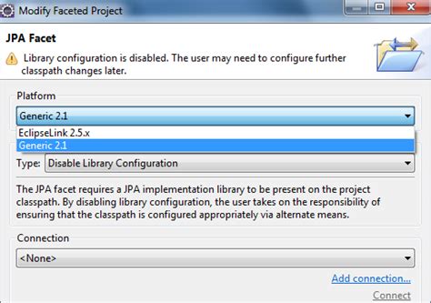 Java Ee 7 Im Not Able To Find Hibernate 2 Option In Jpa Facet