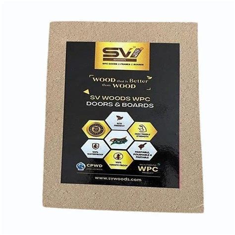 6mm Sv Wood Premium Wpc Board For 997 5 Kg M3 Size Sq Ft 9 X 3