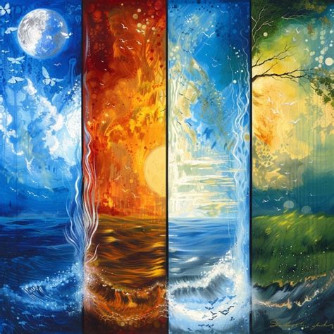 Premium Photo The Four Elements Of Nature