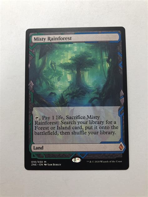 Misty Rainforest Zne Zendikar Rising Expeditions Magic The Gathering