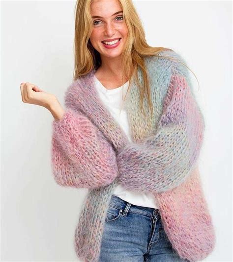 Cozy Knit Mohair Cardigan Pattern