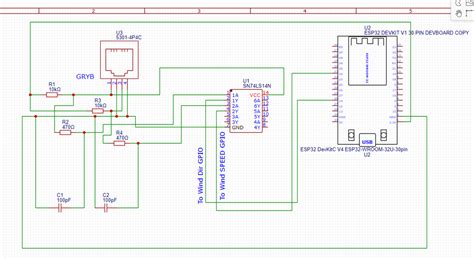 Hardware Debounce Schematic For Wind Speed Direction Sensor R