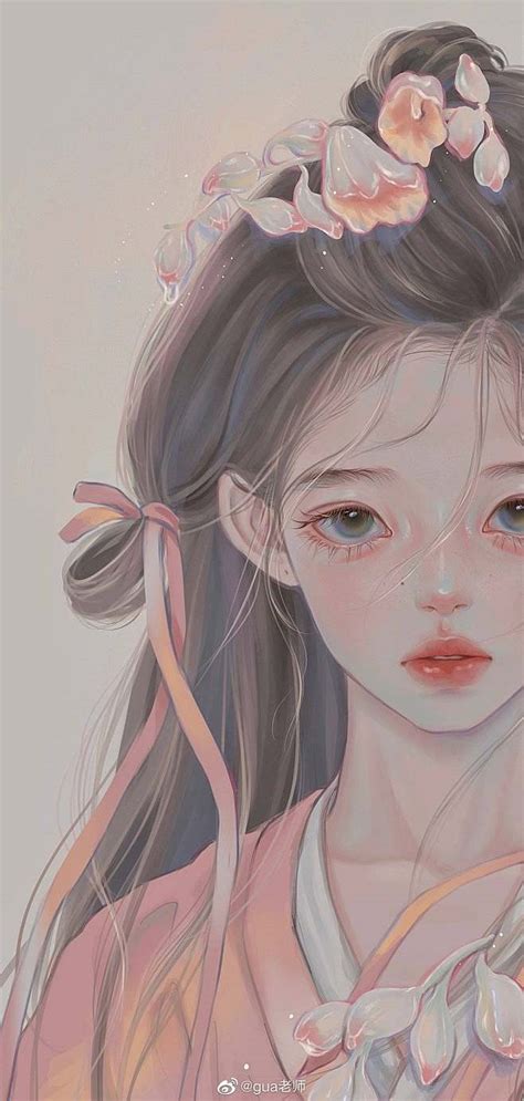 gua老师手绘 插画 壁纸 本草纲目系列草药拟人豆蔻