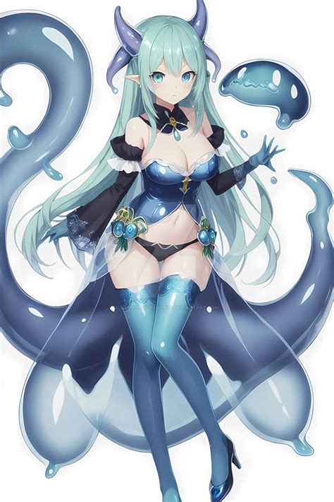 Ai Adoptable Slime Monster Girl By Simplyadoradopts On Deviantart