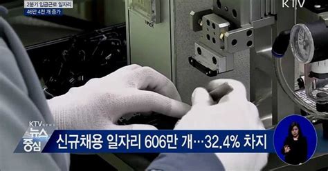2분기 임금근로 일자리 46만 4천 개 증가