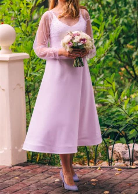 Ошатна біла сукня міді — ціна 1750 грн у каталозі Весільні сукні Купити жіночі речі за доступною