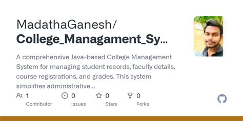 GitHub MadathaGanesh College Managament System