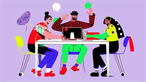 Premium Vector Minimalist Vector Illustration Of A Team Creating An A