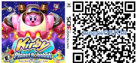 Code Qr Kirby Planet Robobot à Utiliser Avec Le Fbi Rroms