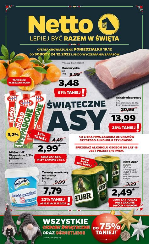 Gazetka promocyjna i reklamowa Netto Netto od poniedziałku od 19 12