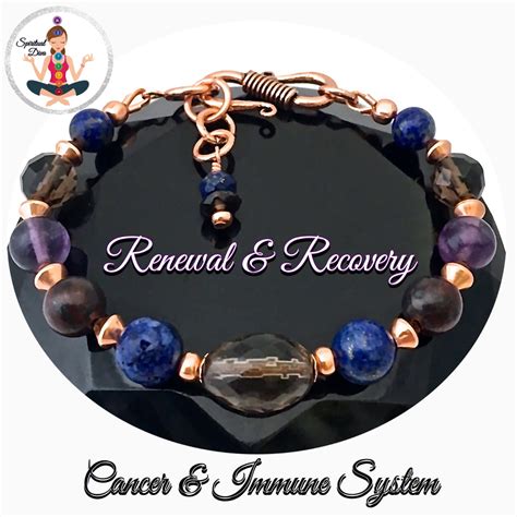 Cancer Immune System Recovery Healing Crystal Copper Reiki S Bracelet Spiritual Diva Jewelry
