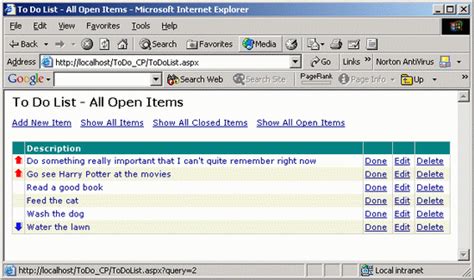 ASP NET To Do List Application CodeProject