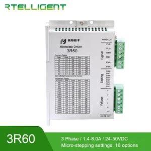Rtelligent 3r60 3 Phase Microstepping Motor Driver Open Loop Stepper Motor Drive For 1 2degree
