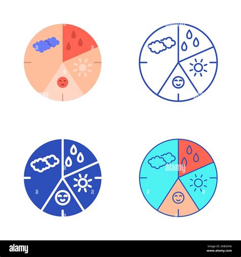 Menstrual Period Cycle Icon In Line Style Menstruation Calendar Symbol