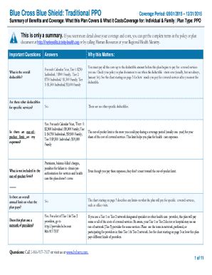 Fillable Online Blue Cross Blue Shield Traditional PPO Fax Email Print