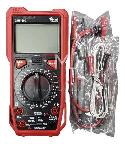Multímetro Digital Profesional Rango Manual Gralf Gmf 89c en venta en