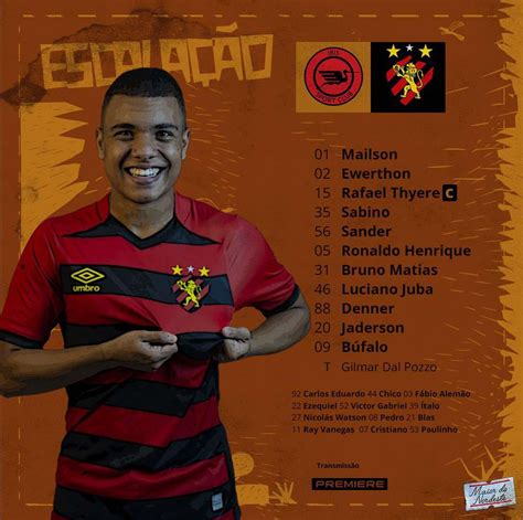 Sport Club Do Recife On Twitter LeÃo Escalado 📝🦁 Ibixspt