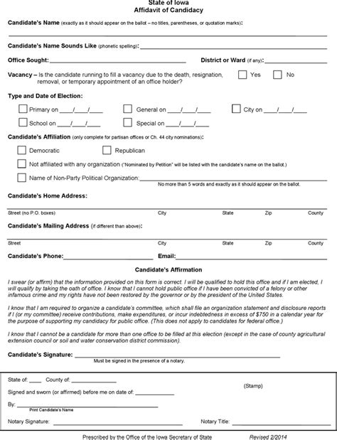Iowa Affidavit Of Repossession Form AffidavitForm Net