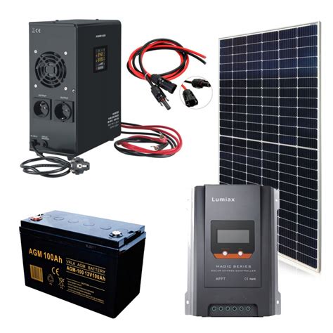 Zestaw Solarny Off Grid Panel 140W MPPT Przetwornica KAMPER DOMEK