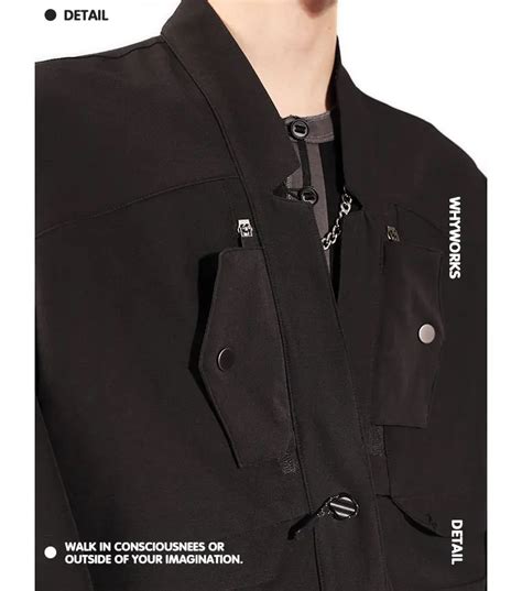 Whyworks 22ss Functional Kimono Jacket Fidlock Snap Magnetic Buckle