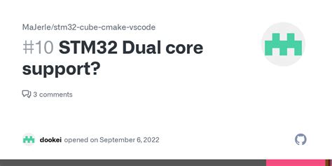 STM32 Dual Core Support Issue 10 MaJerle Stm32 Cube Cmake Vscode GitHub