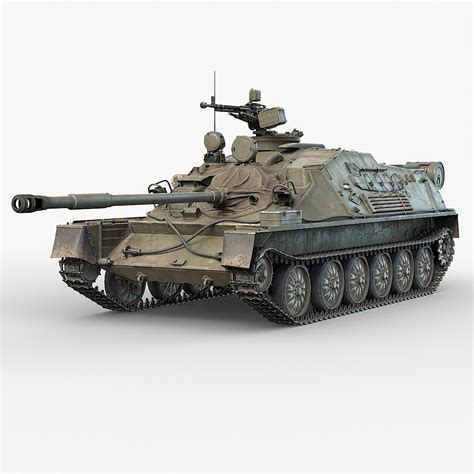 Asu 85 Self Propelled Gun 3d Model Download Artillery Systems On