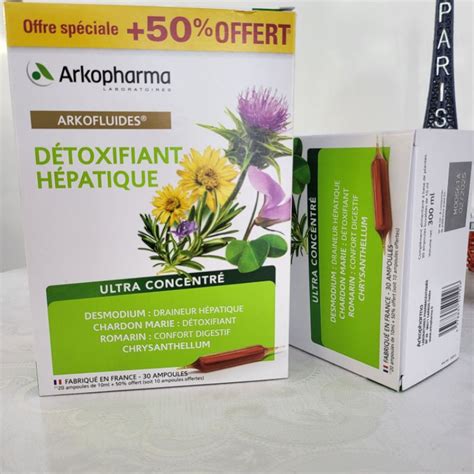 Nước Uống Hỗ Trợ Thải độc Gan Arkofluides® Hepatic Detoxifier 30 ống