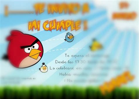 Angry Birds Cumpleaños Cartas Imagui