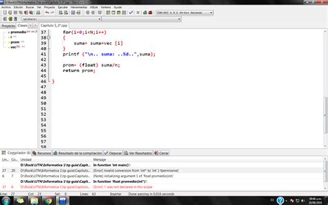 Dev C ERROR Al Pasar Un Vector A Una Funcion