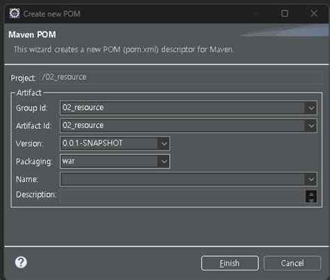 프로젝트 생성 Dynamic Web Project 2 Maven 설정 Pomxml Project Object