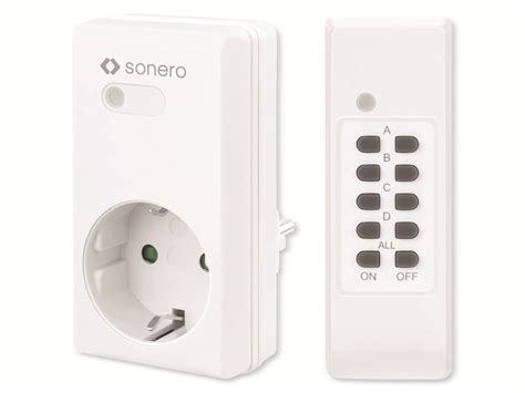 SONERO Funksteckdosen Set S RCS201 Indoor Online Kaufen Pollin De