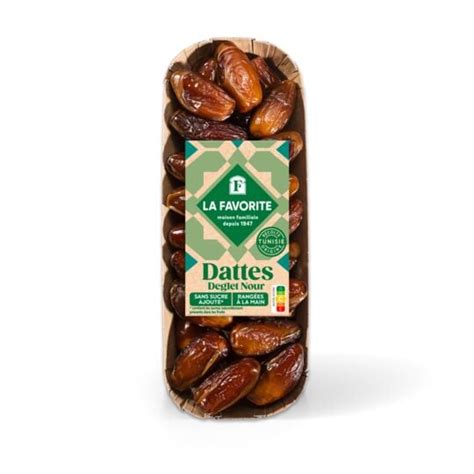 Dattes Deglet Nour LA FAVORITE la barquette de 250g à Prix Carrefour