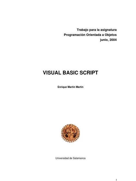 Visual Basic Script Pdf
