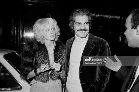 Omar Sharif Et Sa Compagne Lors Dune Soirée Le 18 Acotobre 1970 à
