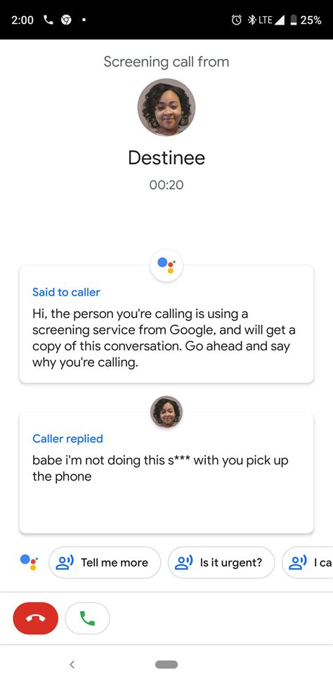 Girlfriend Does Not Like Scree Call Feature R GooglePixel