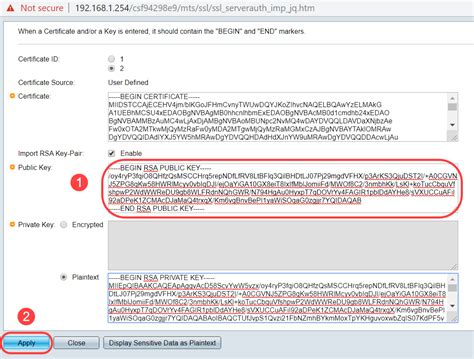 how to import certificate on sx350 and sx550x series switches cisco