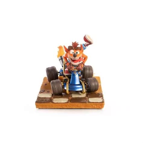 Crash Team Racing Nitro Fueled Statue Crash En Kart 31 Cm First 4