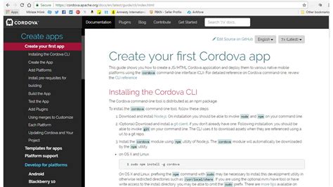apache cordova one app to run in android ios windows etc why